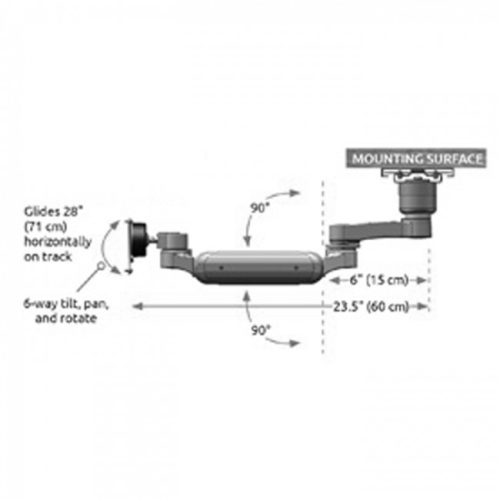 Ultra 180 Under Cabinet Monitor Arm – ErgoMounts